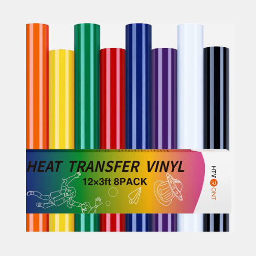 UK-Heat Transfer Vinyl Bundle - 8 Pack 12" x 3FT – Sijiu