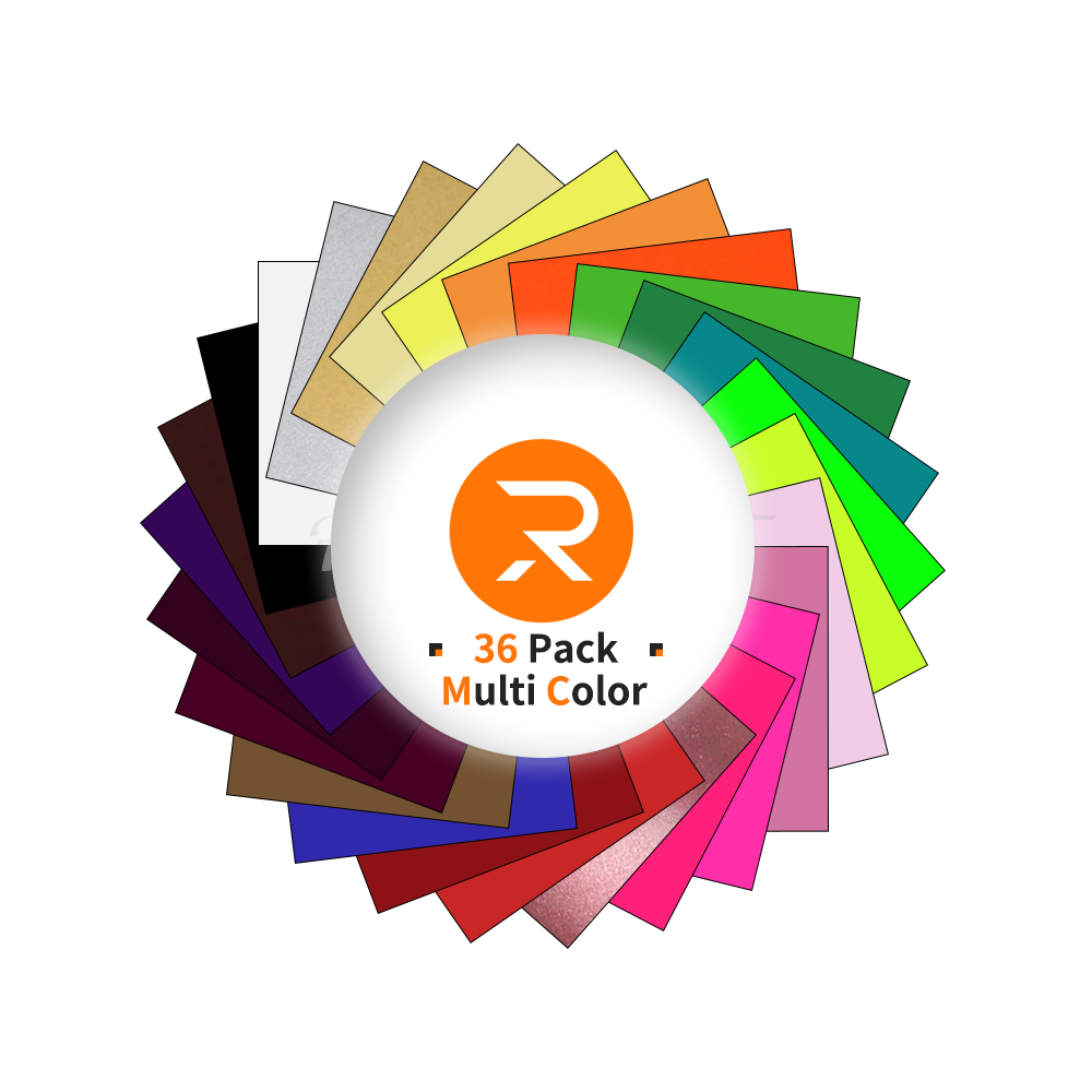HTV vinyl Bundle Multi Color 12"x 10" Inch 36 sheets – Sijiu